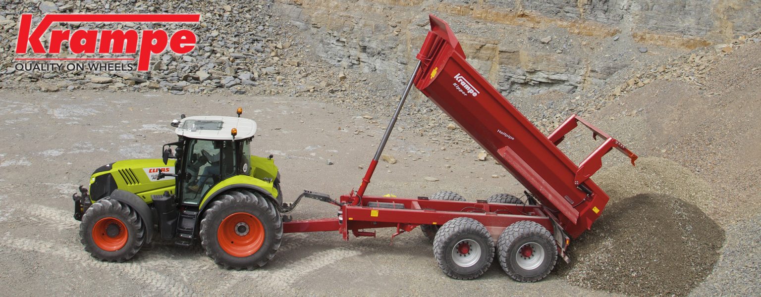 Half Pipe Dump Trailers – Krampe UK Sales Continental Soil Technology