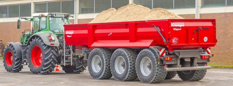 Half Pipe Dump Trailers – Krampe UK Sales Continental Soil Technology